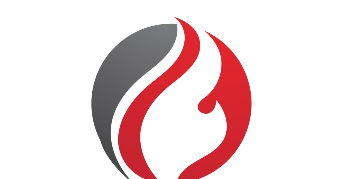 Ateş alev simgesi logo şablonu öğesi v41 - TemplateMonster