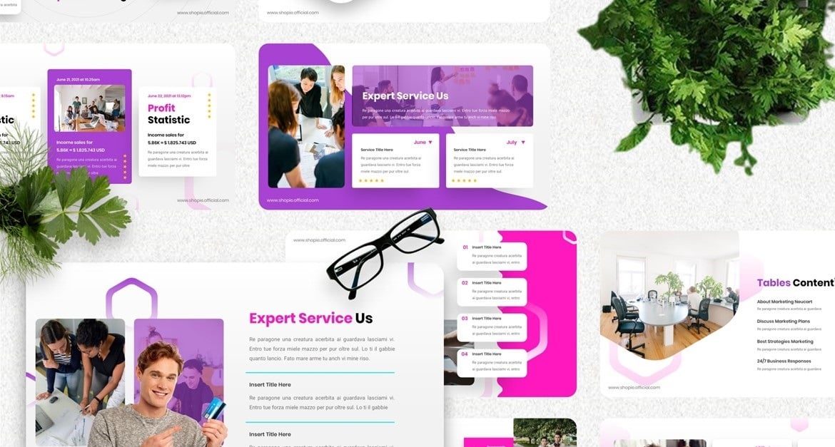 Shopie - Marketing Powerpoint Template - TemplateMonster