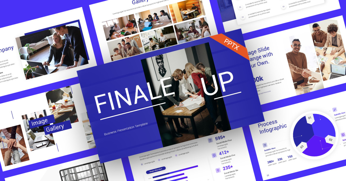 Finale Creative Business PowerPoint-Vorlage - TemplateMonster