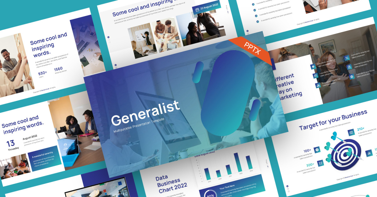 Generalistische professionelle Business-PowerPoint-Vorlage