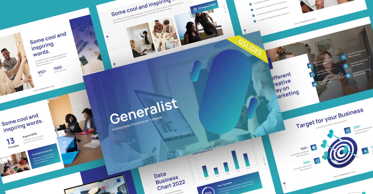 Modello di presentazione Google aziendale professionale generalista