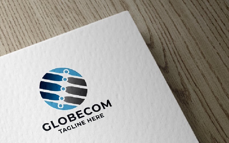 Globecom Vision Pro Logo Template #317464 - TemplateMonster