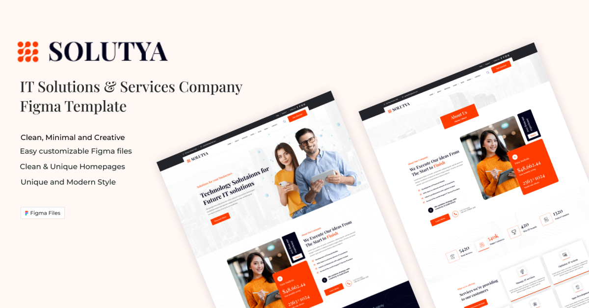 Solutya_IT Solutions & Services Company Modello Figma