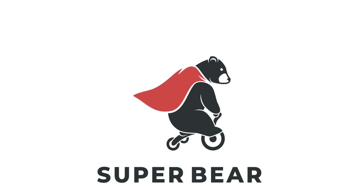 Super Bear Graphic Logo Design #317780 - TemplateMonster