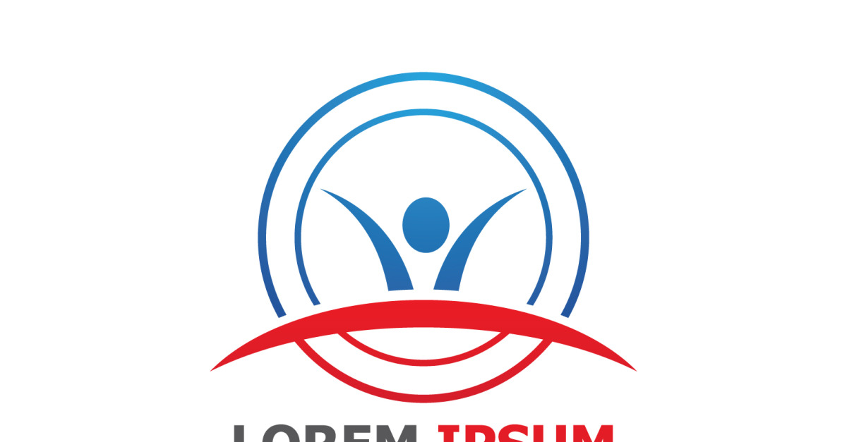 Human character logo sign illustration vector v2