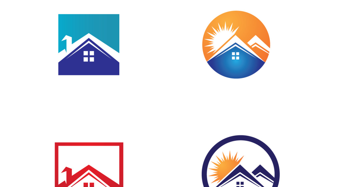 Ev satışı, mülk, bina logo vektörü v33 - TemplateMonster