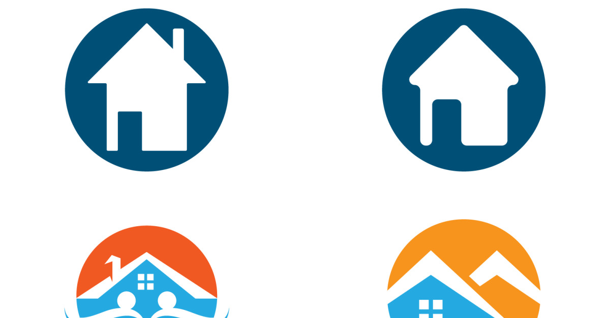 Ev satışı, mülk, bina logo vektörü v75 - TemplateMonster