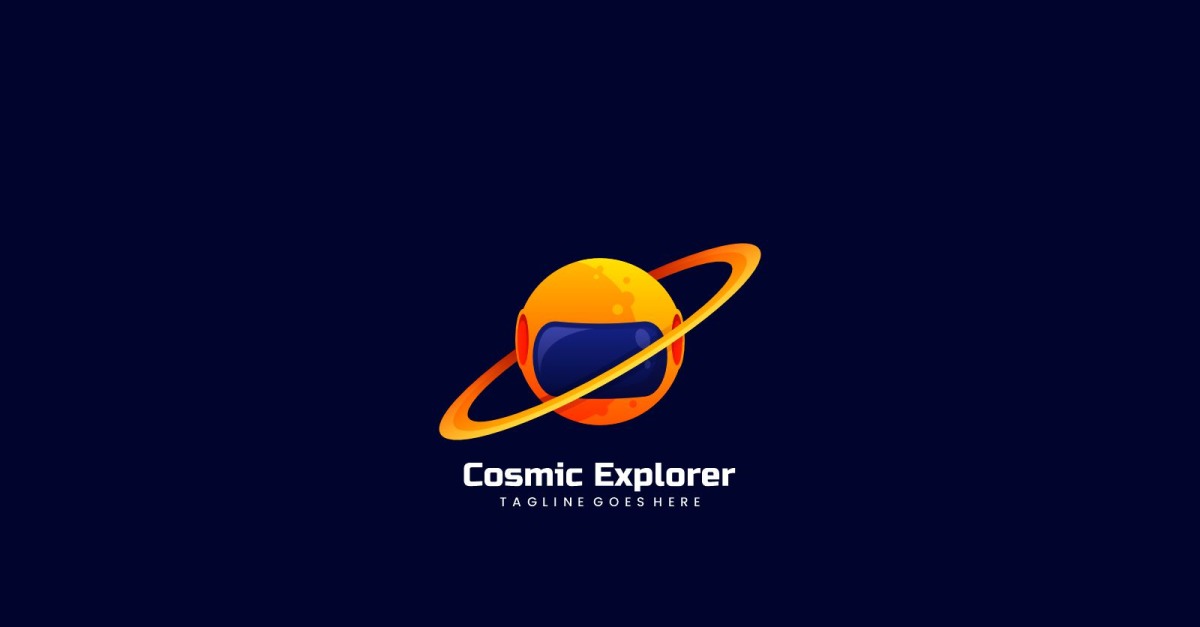 Cosmic Explorer Gradient Logo #318195 - TemplateMonster
