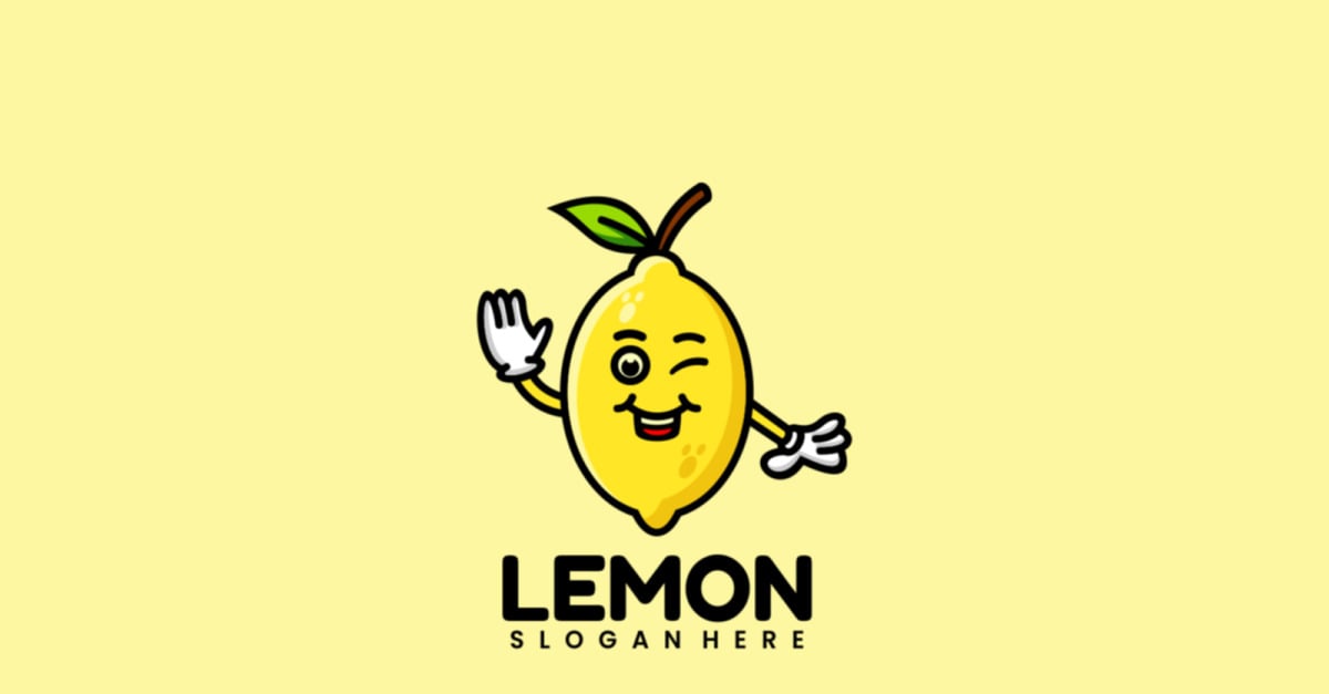 Lemon Mascot Cartoon Logo #318198 - TemplateMonster