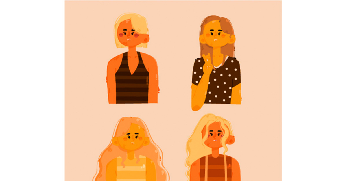 Vintage Girl Character Illustration #318187 - TemplateMonster