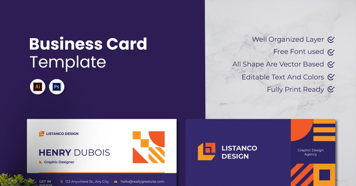 Personal Card Business Card #318221 - TemplateMonster