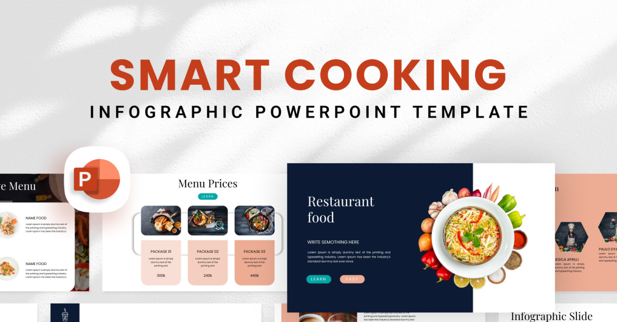 Smart Cooking Infografik-Präsentationsvorlage