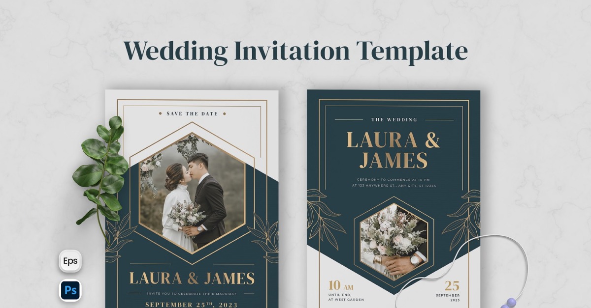 Classic Wedding Invitation #318322 - TemplateMonster