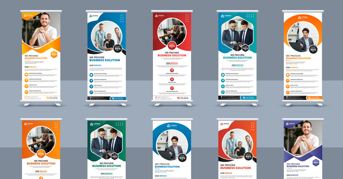 Conjunto de diseño de banner de eventos de conferencias o plantilla de ...