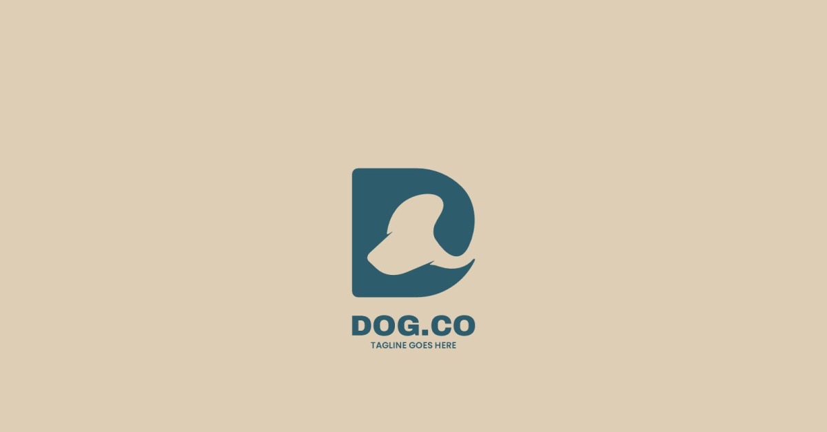 Letter Dog Silhouette Logo #318330 - TemplateMonster