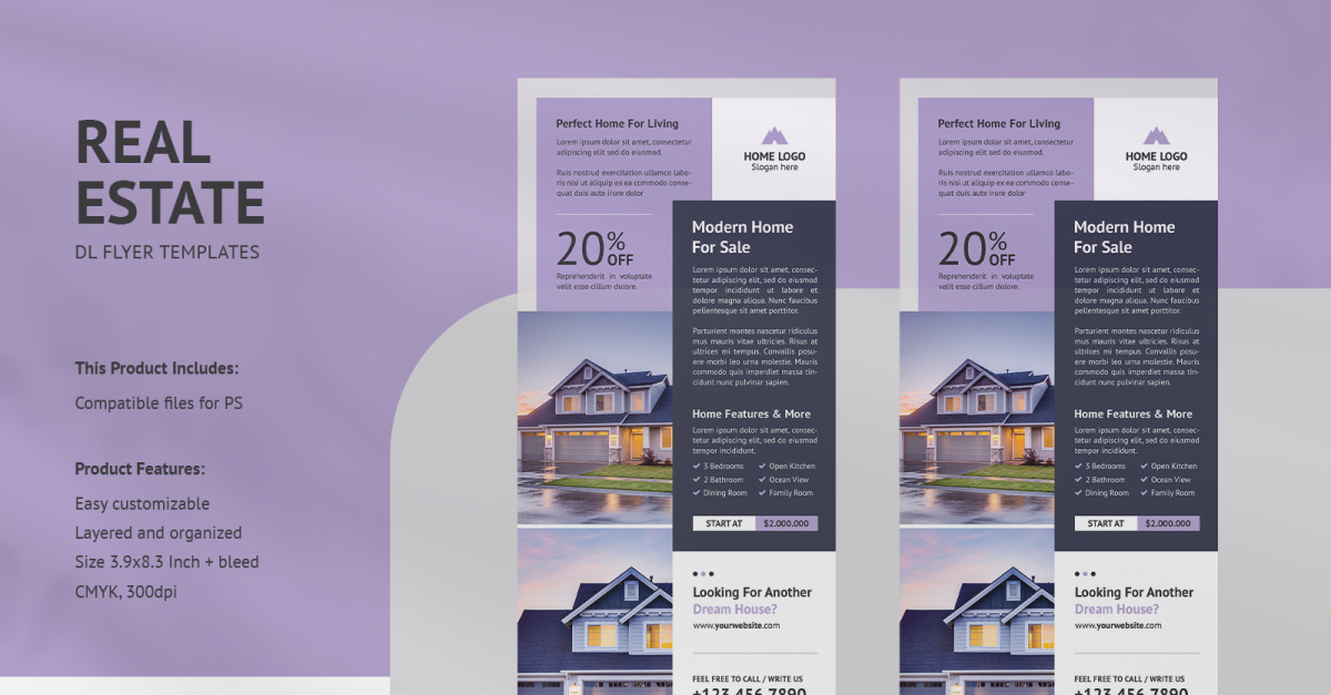 Real Estate DL Flyers Vol 56 #318343 - TemplateMonster