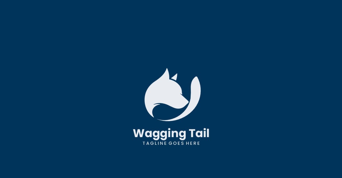 Wagging Tail silhouette Logo #318340 - TemplateMonster