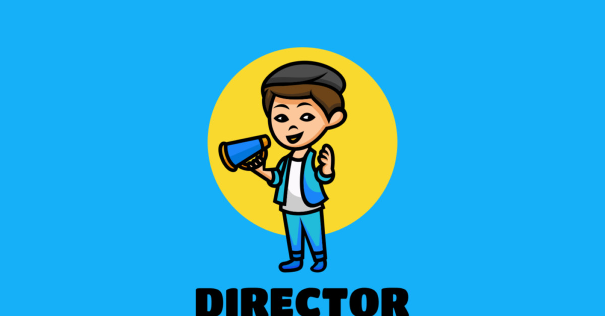 Director Cartoon Character Logo #318463 - TemplateMonster