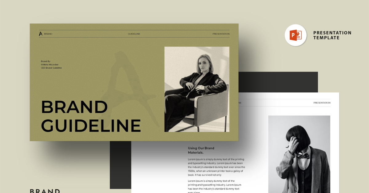 Brand Guideline Presentation Powerpoint - TemplateMonster