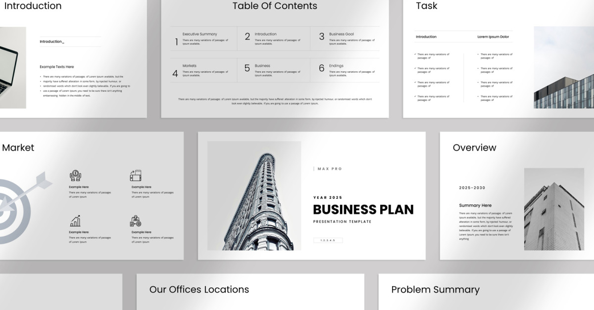 İş Planı Powerpoint Sunumu #319015 - TemplateMonster