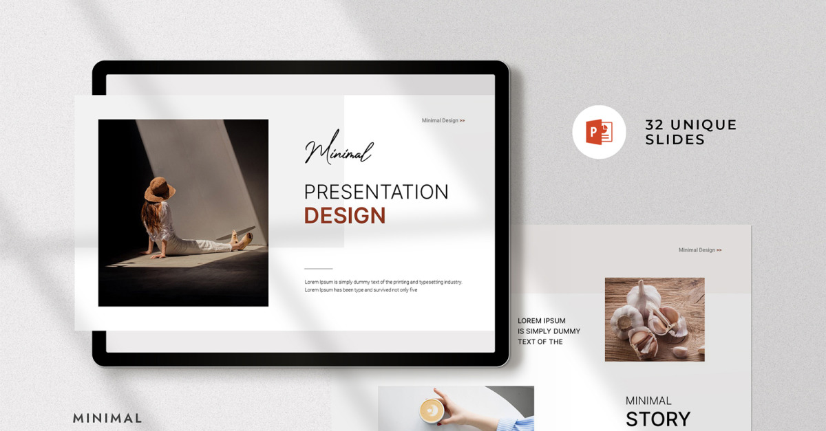 Minimal Sunum Powerpoint Şablon Düzeni - TemplateMonster