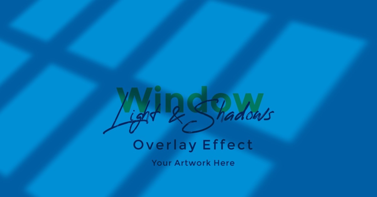 Window Sunlight Shadow Overlay Effect Mockup 15