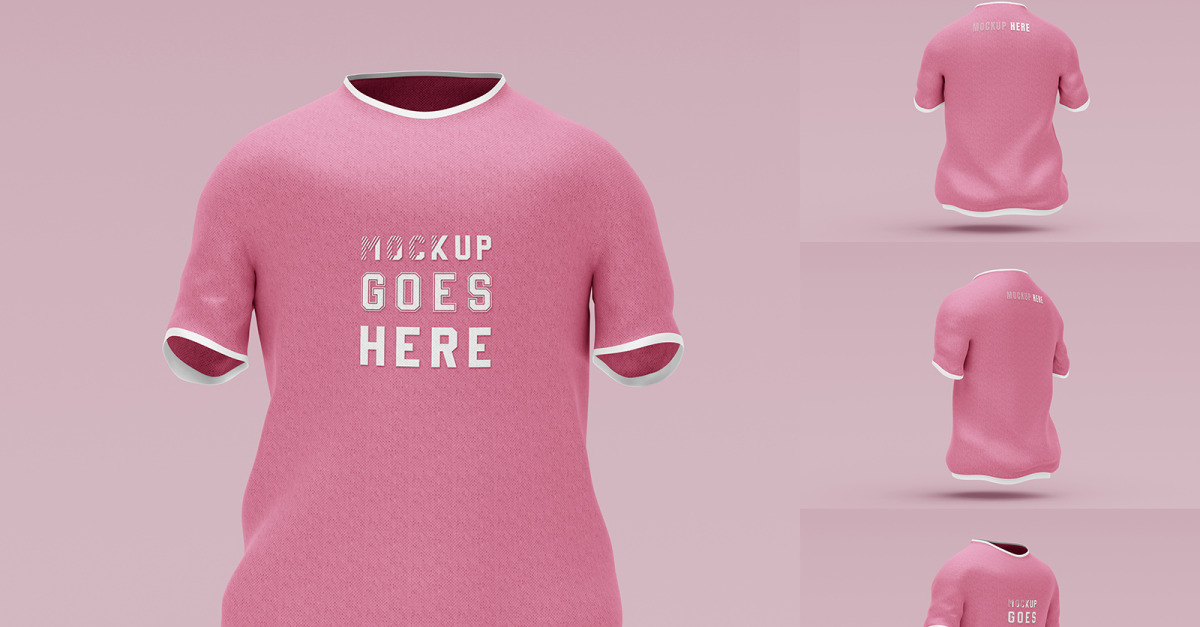 Modelo de Mockup de Camisas Personalizadas 3D