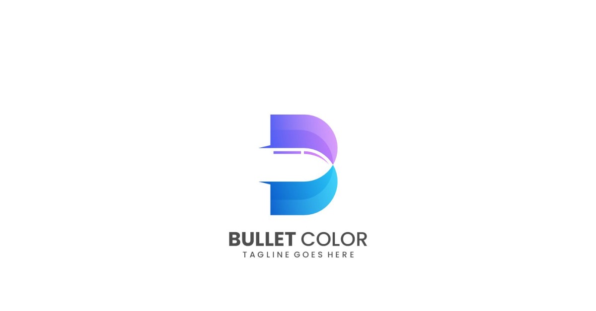 Letter B Gradient Colorful Logo Style - TemplateMonster