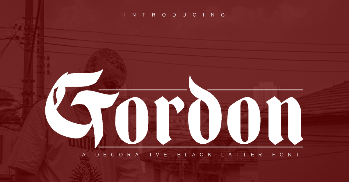 Gordon - Police Blackletter #319823 - TemplateMonster