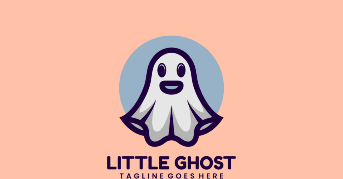 Little Ghost Cartoon Logo #319816 - TemplateMonster