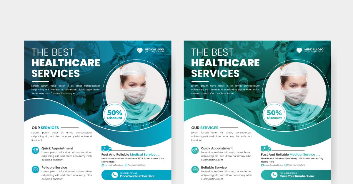 Posterdesign für medizinische Gesundheit und Krankenhaus für ...