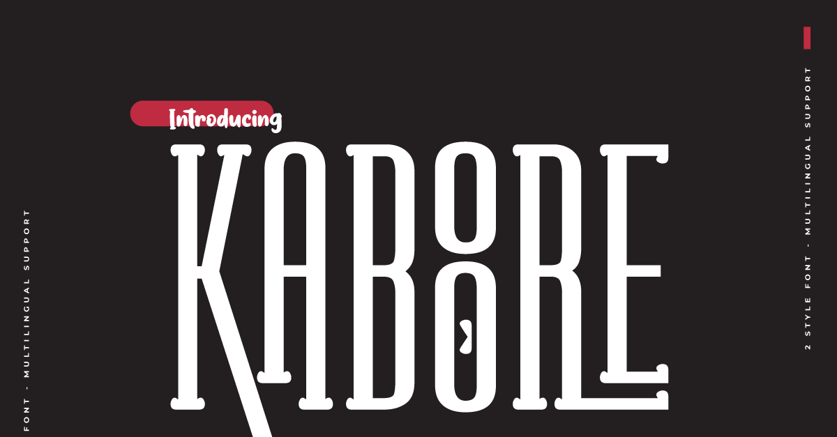KABOORE | Retro Yoğun Yazı Tipi #320032 - TemplateMonster