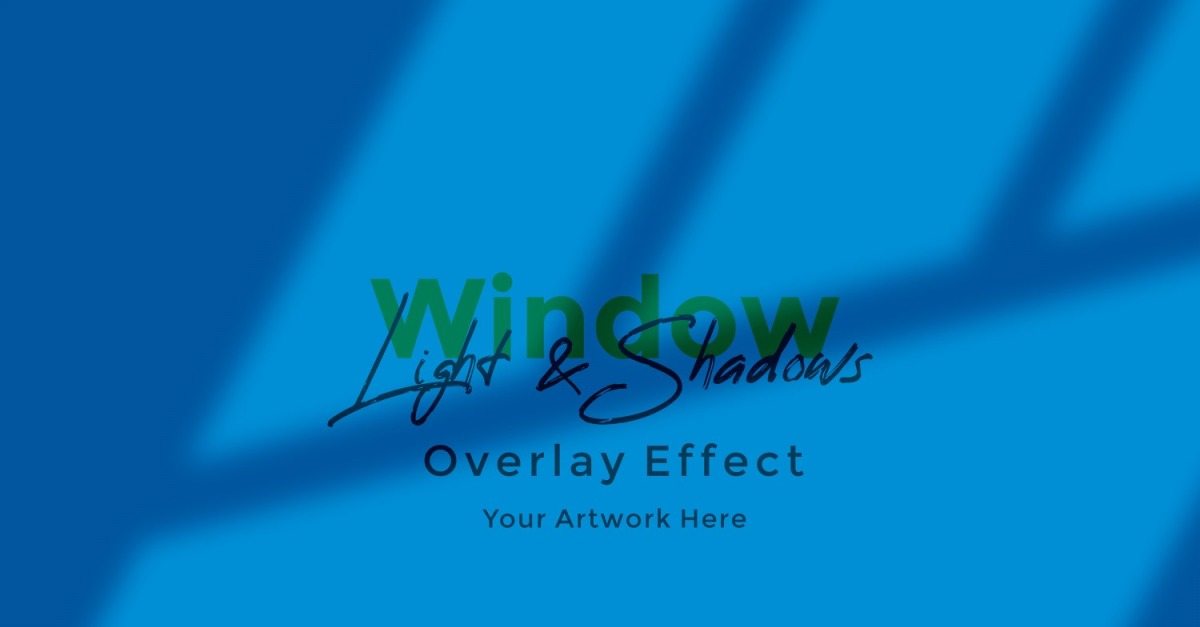 Window Sunlight Shadow Overlay Effect Mockup 395