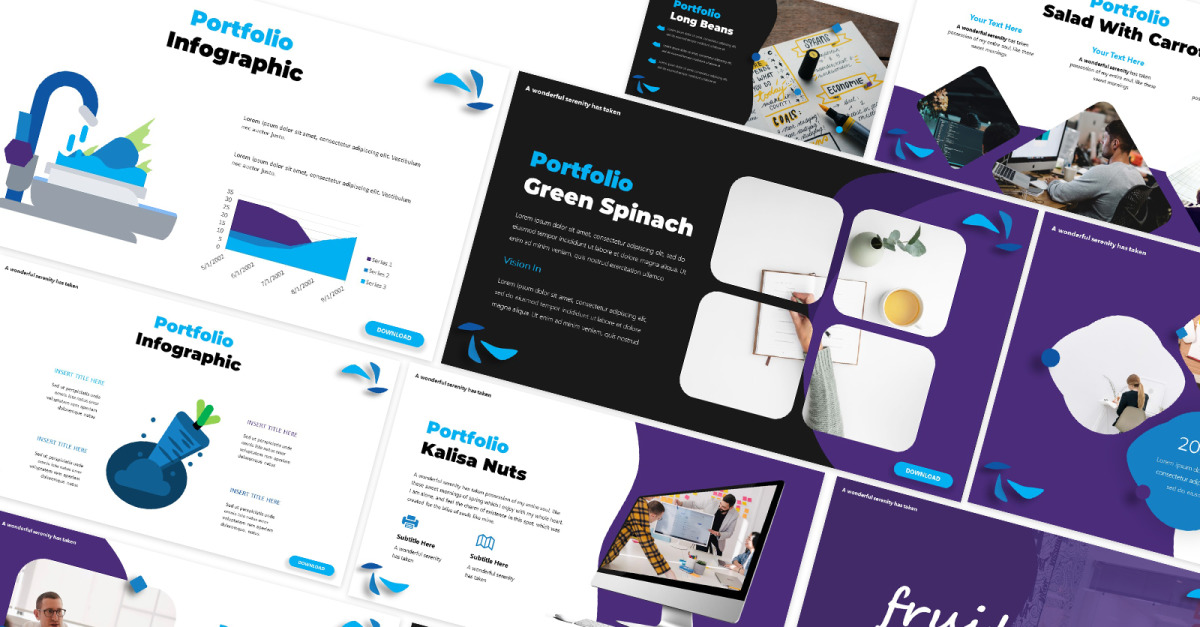 Plantilla de PowerPoint creativa Fruiteable - TemplateMonster