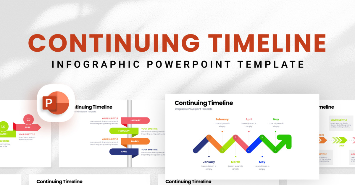 Continuing Timeline Infographic Presentation Template