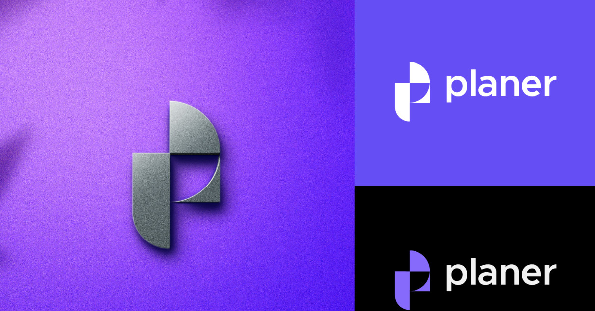 P Harfi Monogram Sembolü Logo Tasarımı - TemplateMonster