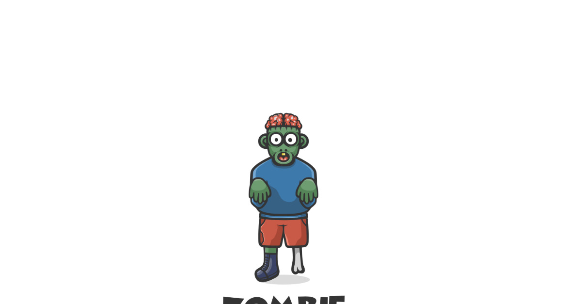 Zombie Logo Mascot Cartoon #320658 - TemplateMonster