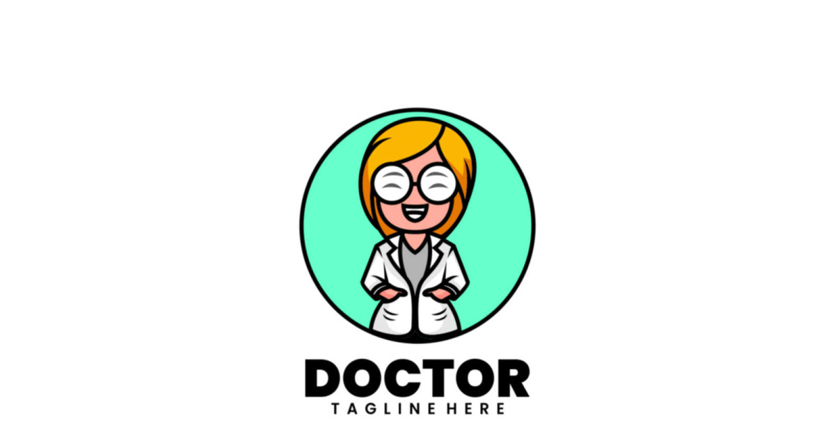 Doctor Mascot Cartoon Logo #320744 - TemplateMonster