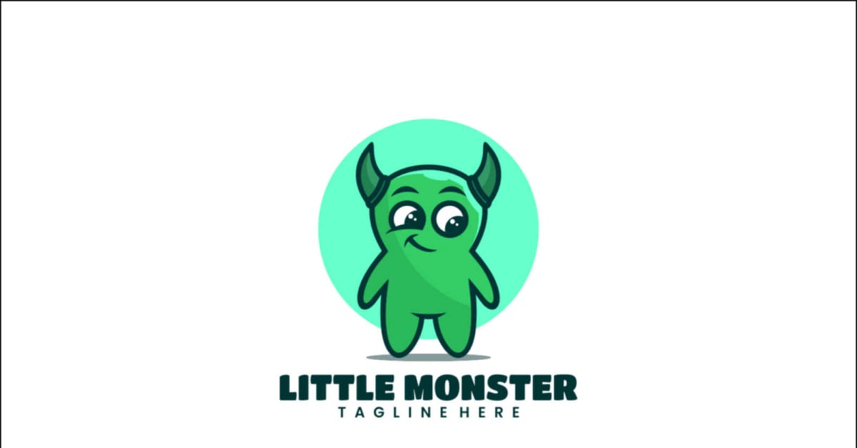Little Monster Cartoon Logo #320749 - TemplateMonster