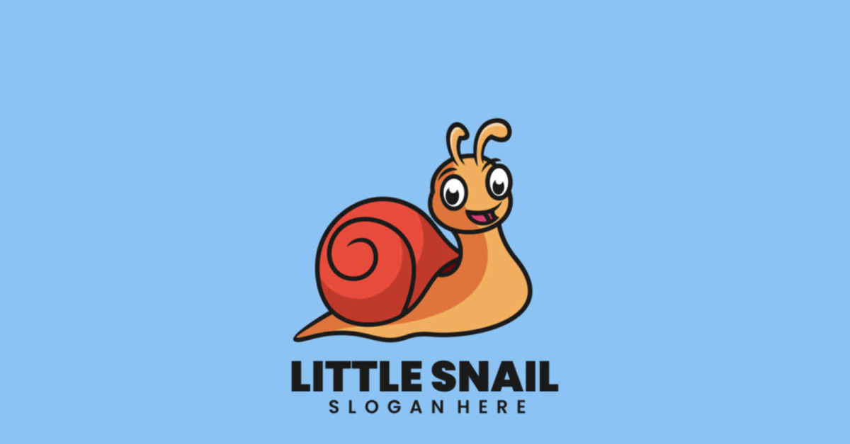 Snail Mascot Cartoon Logo Style #320750 - TemplateMonster