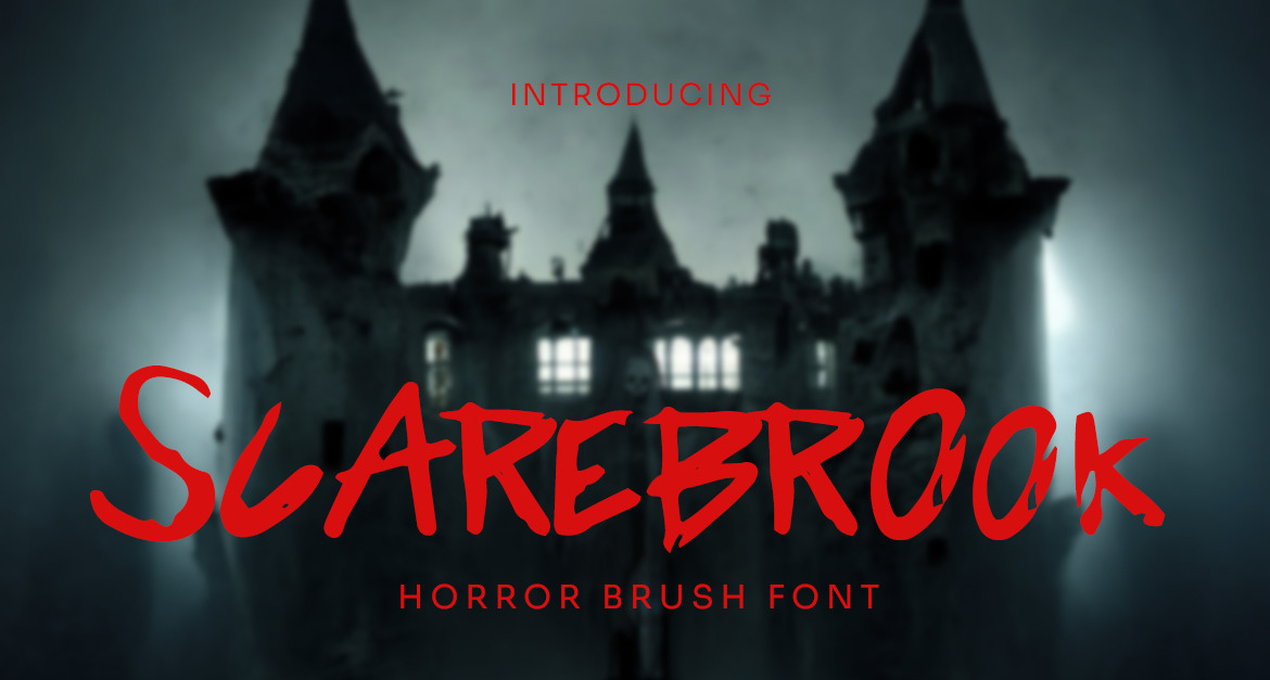 Scarebrook - Horror Brush Font #320976 - TemplateMonster