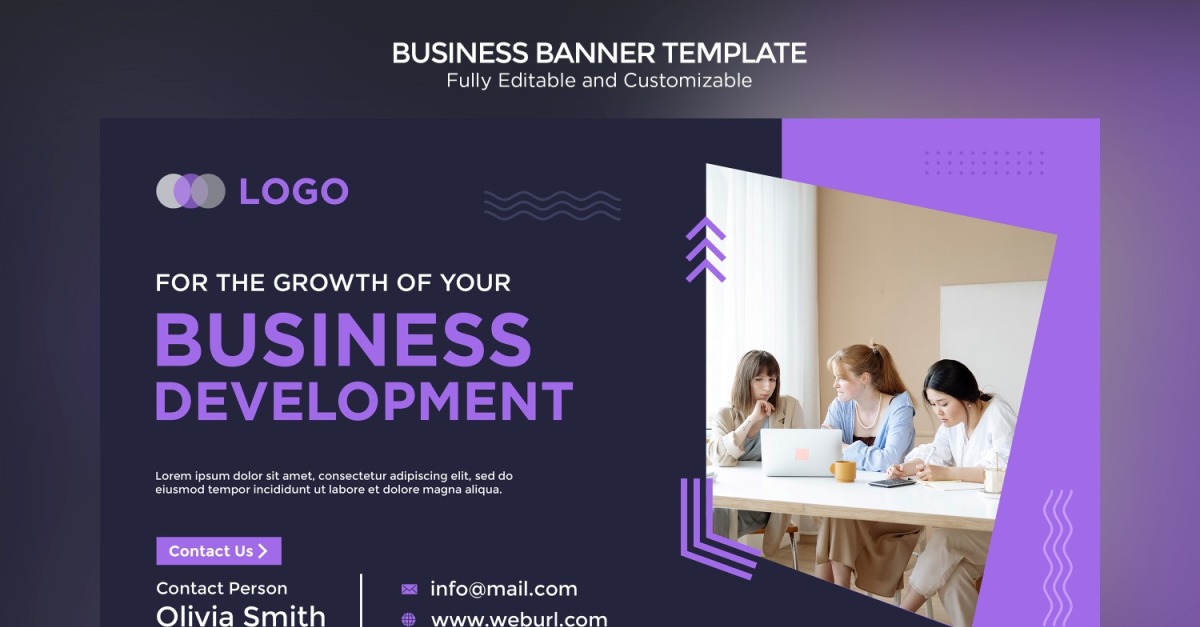 For the Growth of your Business Development Banner Design Template