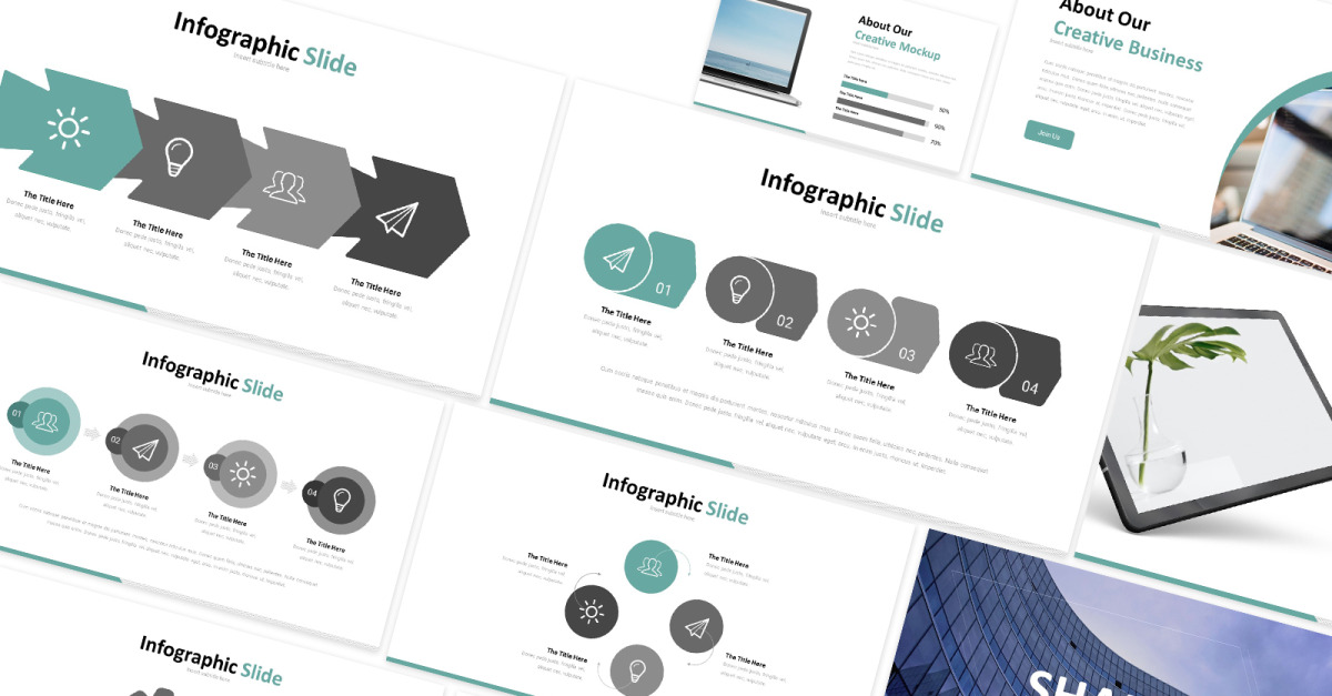 Modello Powerpoint moderno Sharifa #321326 - TemplateMonster