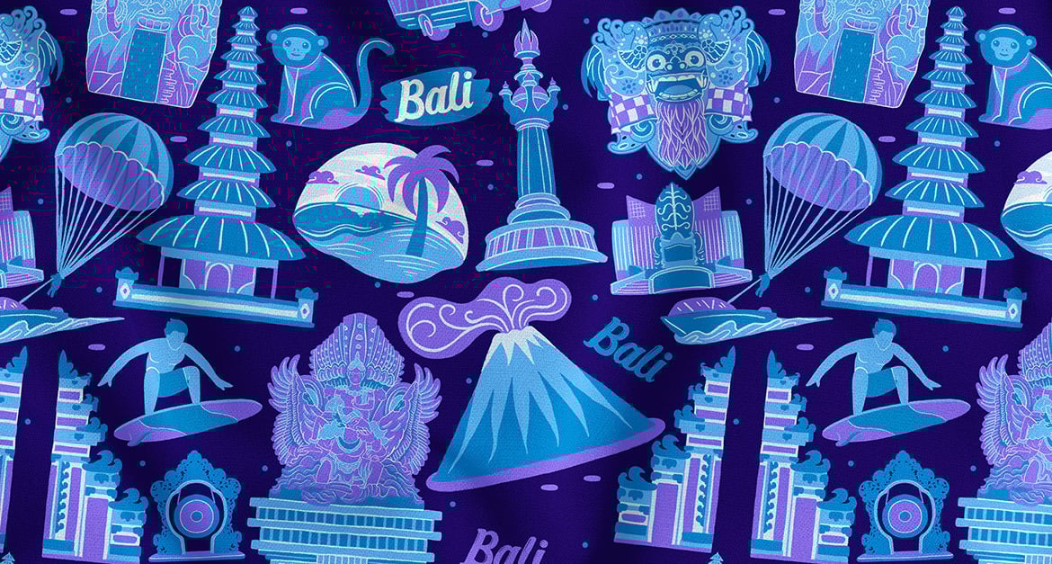 Bali Seamless Pattern #002 #321598 - TemplateMonster
