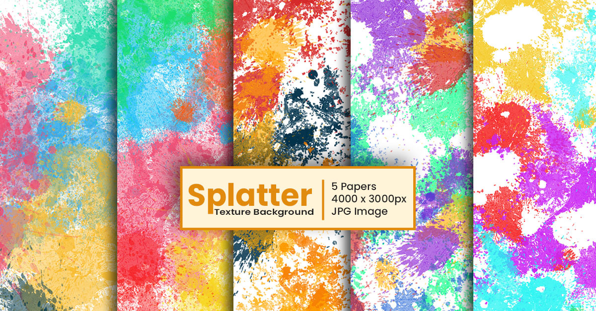 Paint Splatter Watercolor texture background or Watercolor digital paper