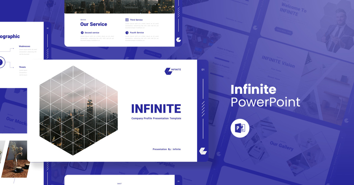 Infinite - Шаблон профілю компанії PowerPoint