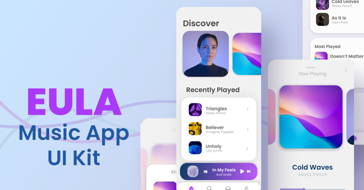 Eula - Music App UI Kit (Android & IOS) - TemplateMonster