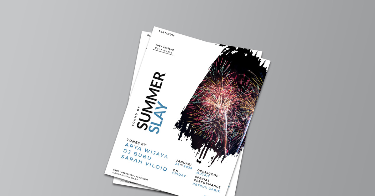 Flyer Concert 2025 Template #322531 - TemplateMonster