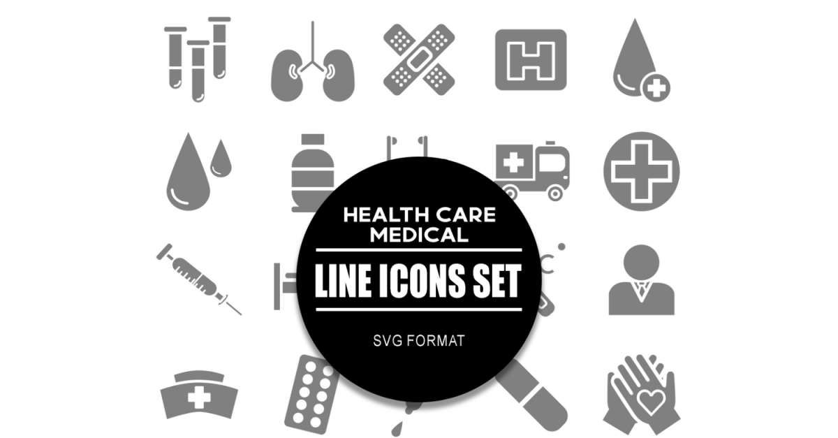 Health Care Icon Set Medical Icons Bundle - TemplateMonster