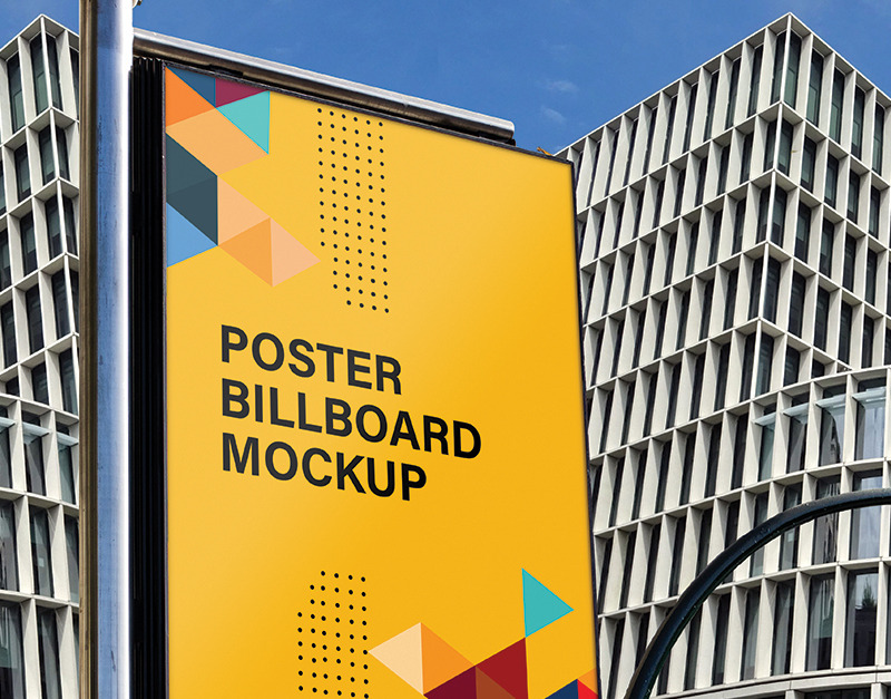 Mockup de valla publicitaria creativa - TemplateMonster
